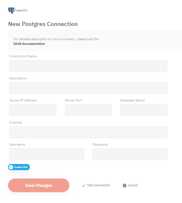 Creating Or Editing A Database Connection Distilai